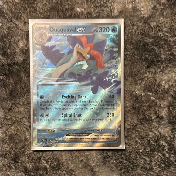 Pokemon | Toys | Pokemon Quaquaval Ex Holographic Card | Poshmark